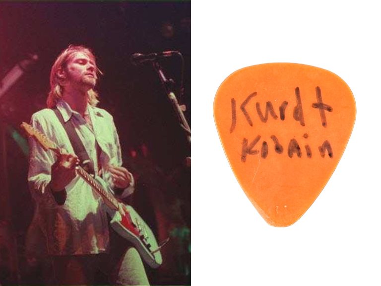 Kurt Cobain 珍稀簽名 pick 亮相拍賣，成交價突破台幣45萬！ | 樂手巢 YSOLIFE